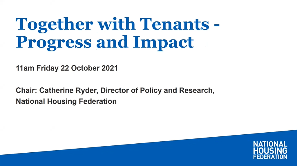 National Housing Federation - Together with Tenants Progress and Impact ...